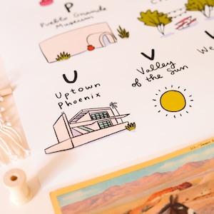 Phoenix Alphabet Poster 16x20 Kid's Room Baby Nursery Gift Decor Wall ...