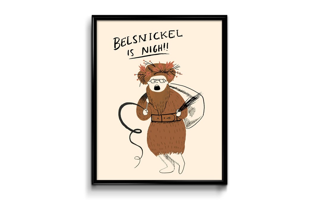 Belsnickel is Nigh Art Print 8x10 - the Office - Dwight Schrute - Home ...