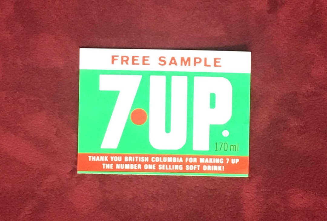 Original Vintage 7up Soda Bottle Label - Etsy