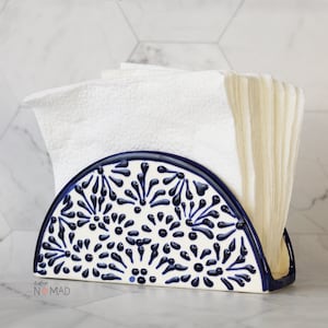 Ceramic Talavera Napkin Holder / Traditional Multicolored Confetti ...
