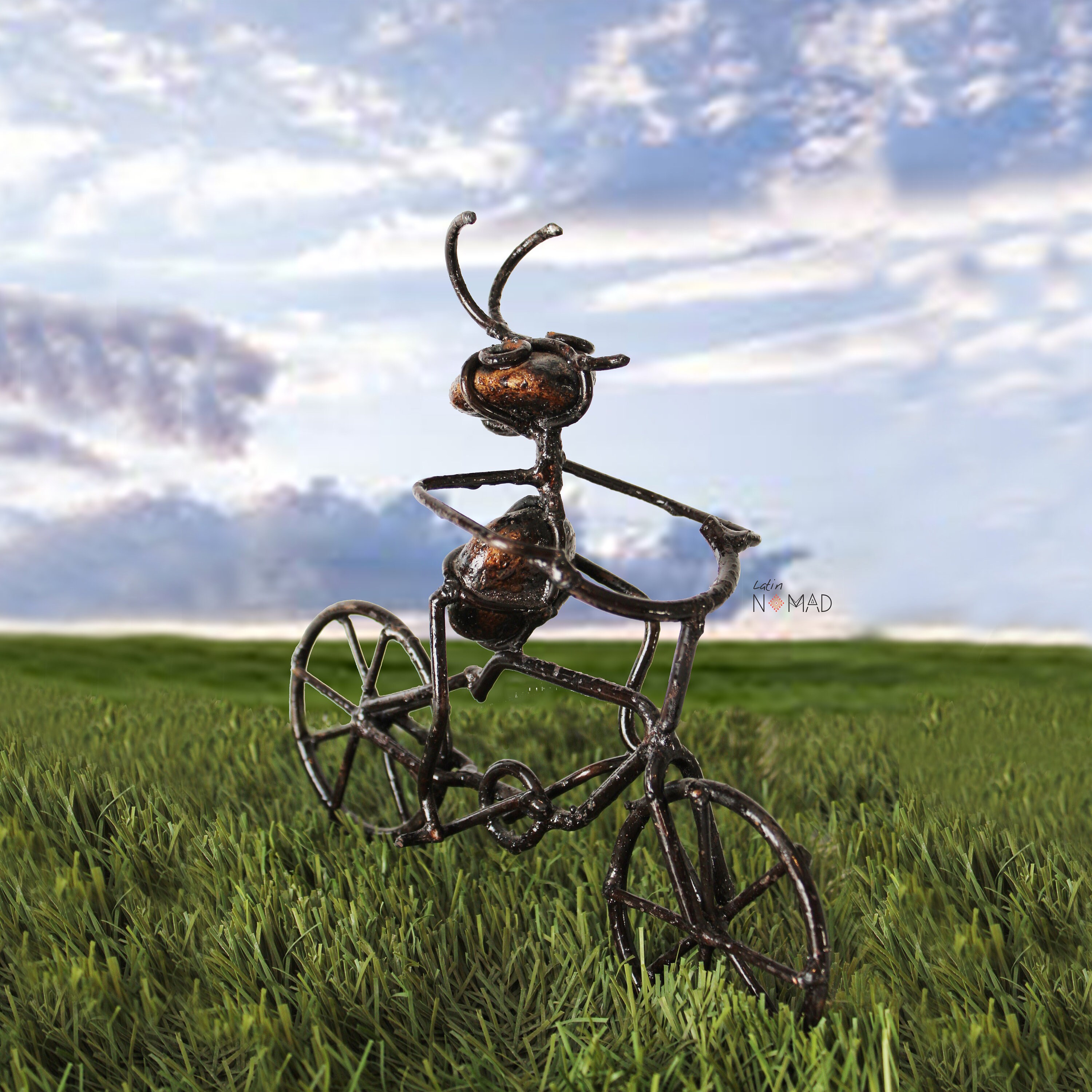 Bicycle Ant Rider, Patio and Garden Décor created by Latin Nomad.