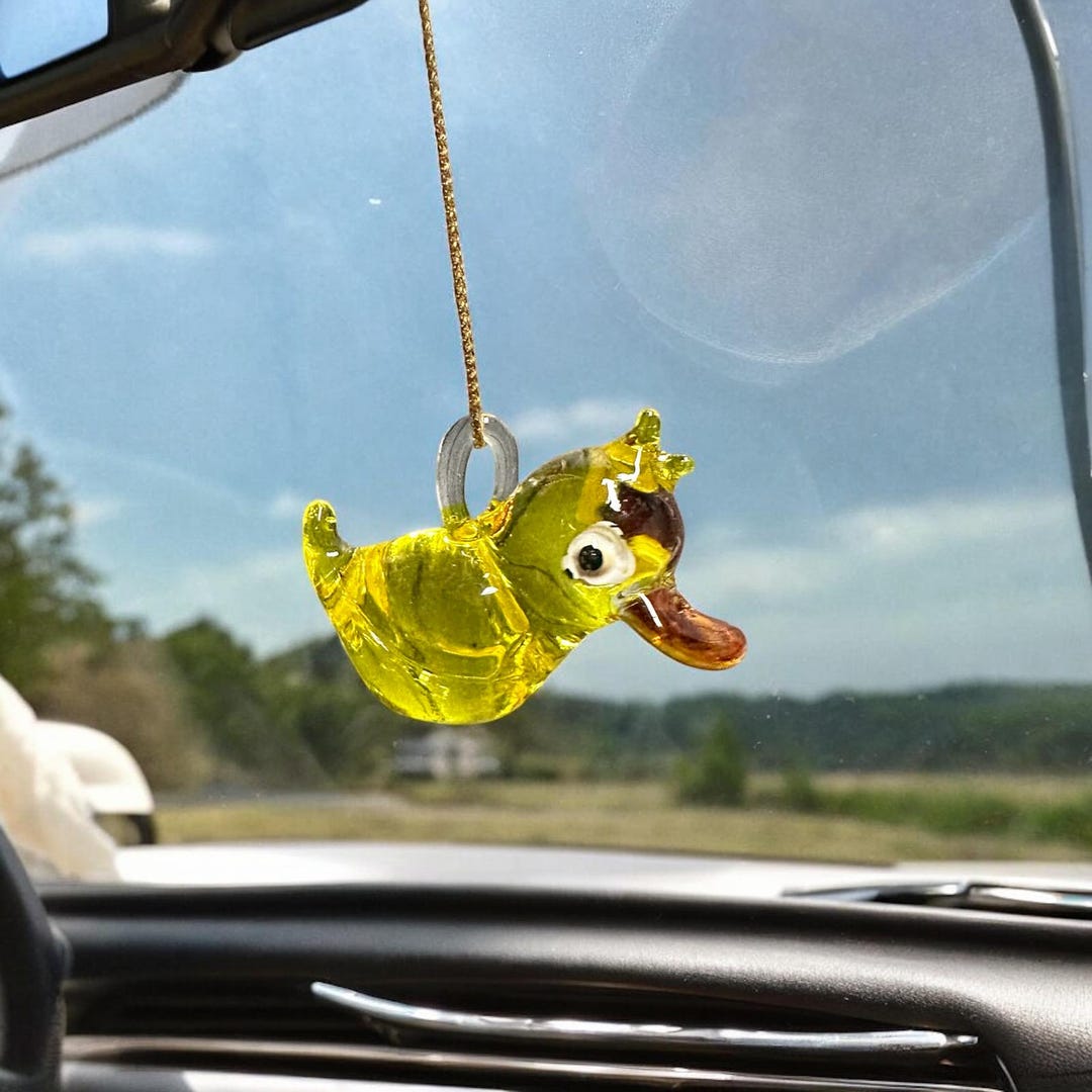 Rubber Ducky Handblown Glass Art, Mexican Handcrafted Figurines and ...