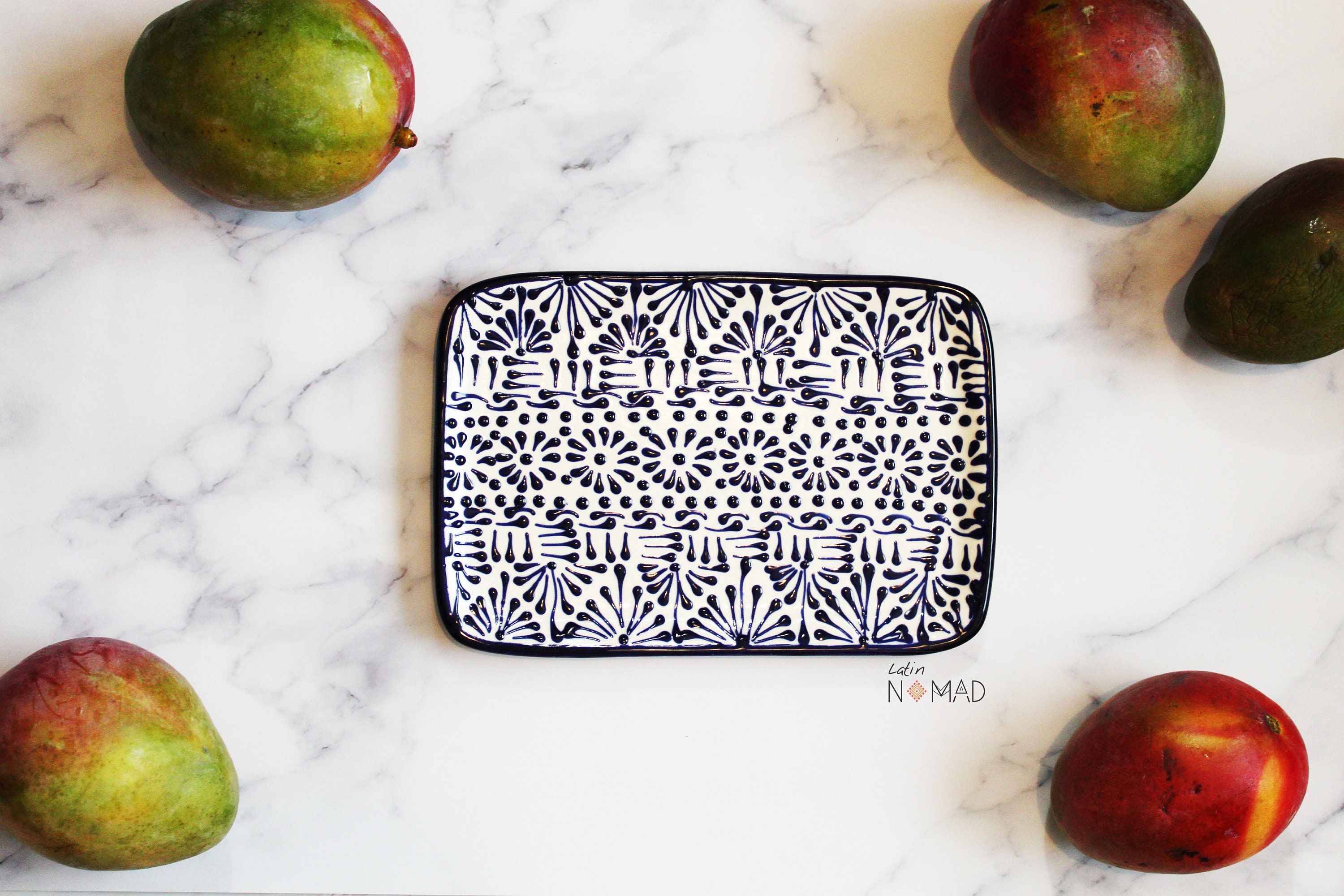 Joanna Rectangular Plate Dish by Latin Nomad, Modern Mexican Ceramic ...