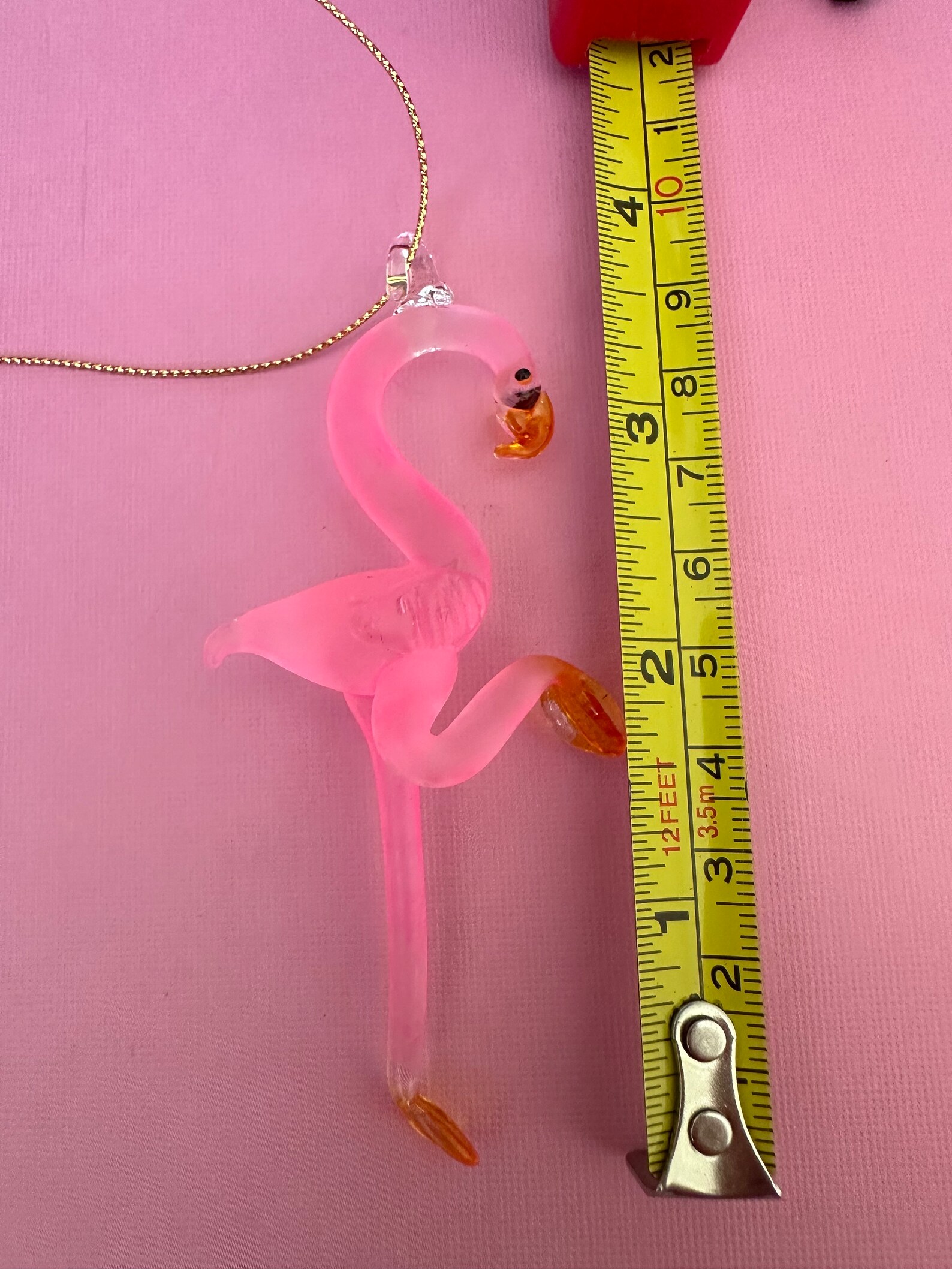 Pink Flamingo Handblown Glass Art, Rear-view Mirror Car Accessories - Etsy
