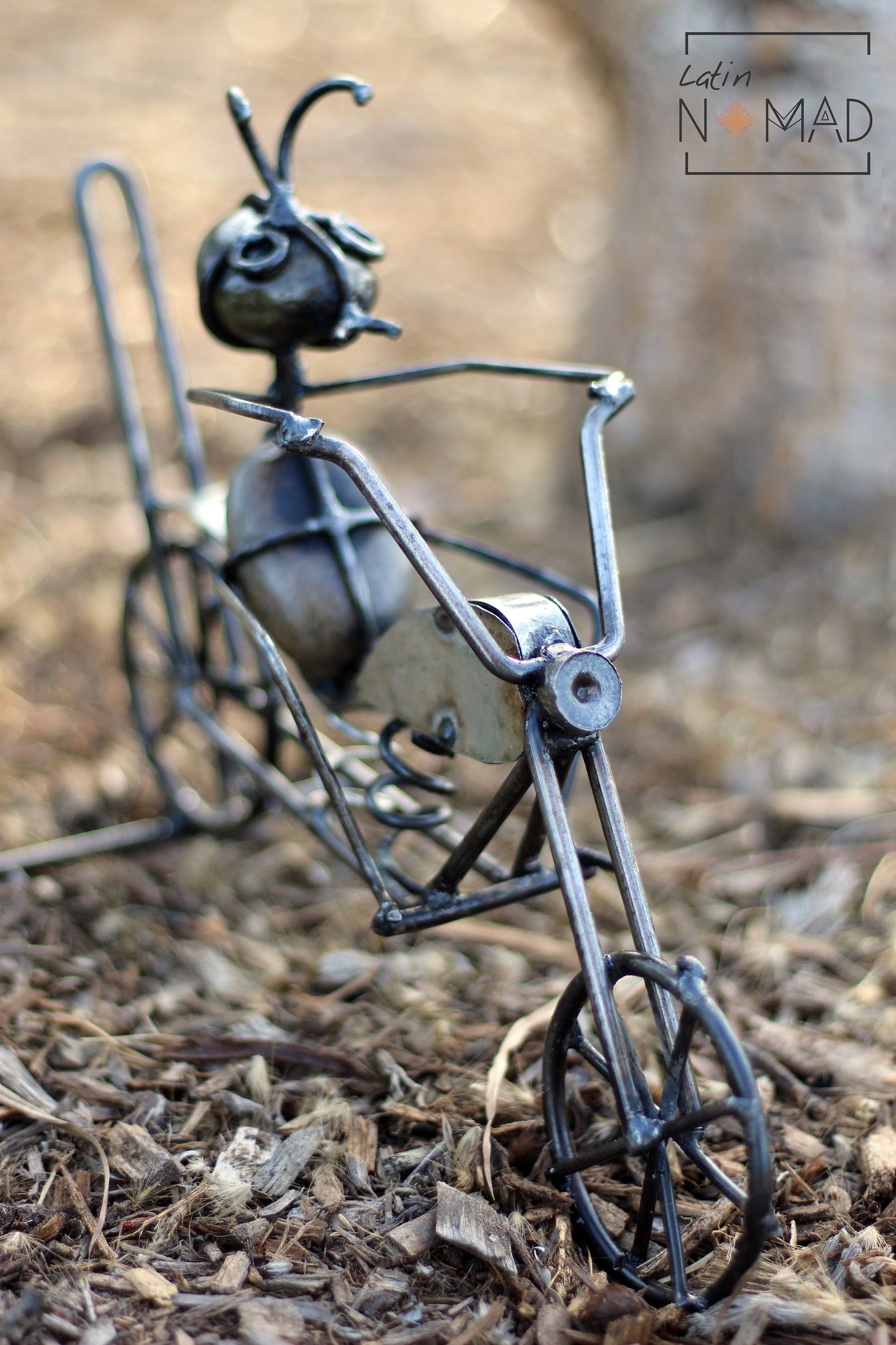 Harley Davidson Chopper Motorcycle Ant Rider Patio and Garden | Etsy