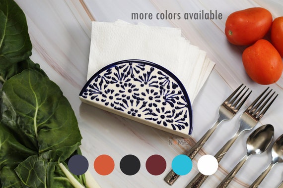 Ceramic Talavera Napkin Holder / Traditional Multicolored - Etsy