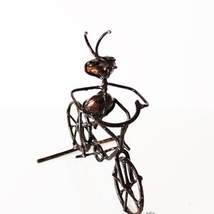 Bicycle Ant Rider, Patio and Garden Décor Created by Latin Nomad. - Etsy