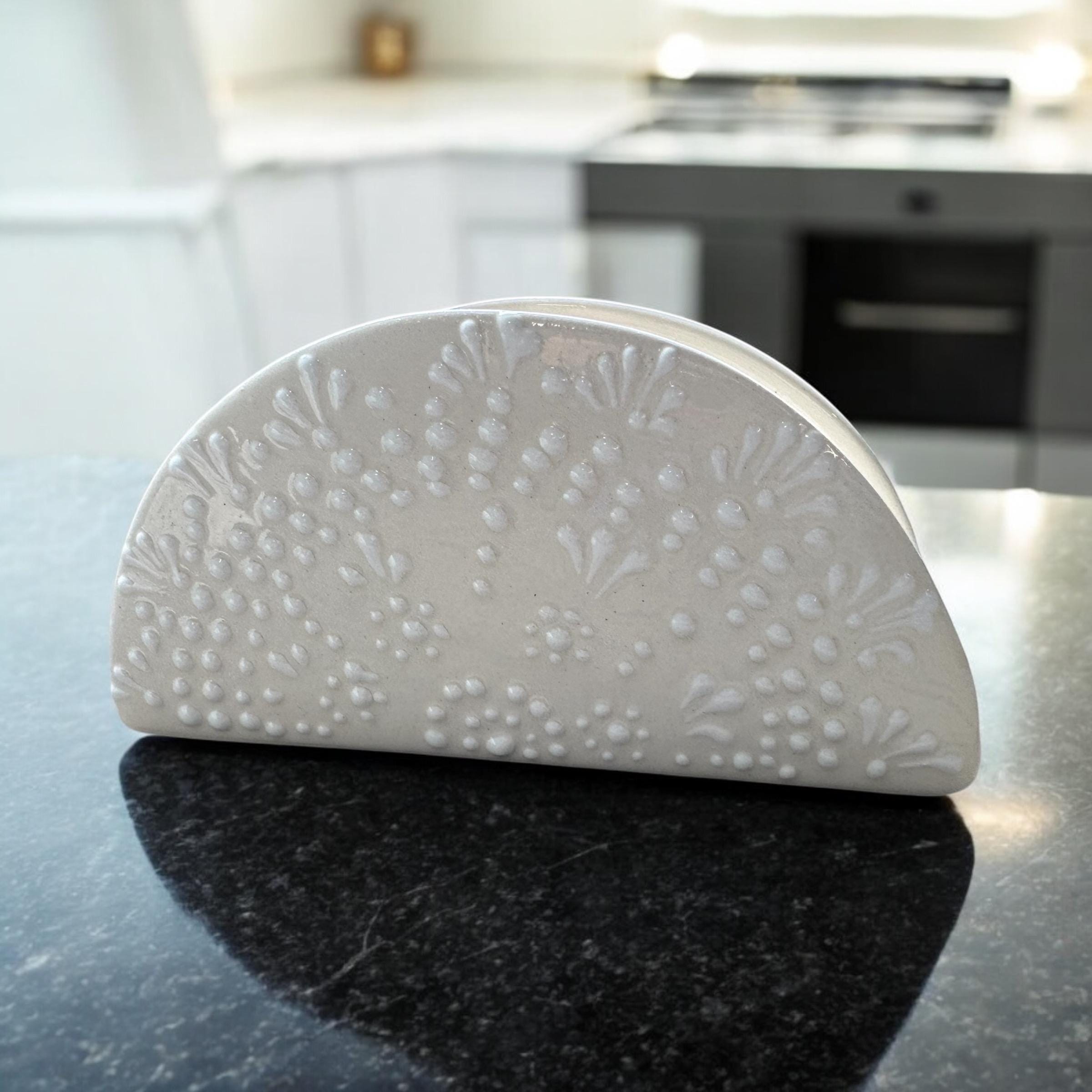 Ceramic Talavera Napkin Holder / Traditional Multicolored Confetti ...