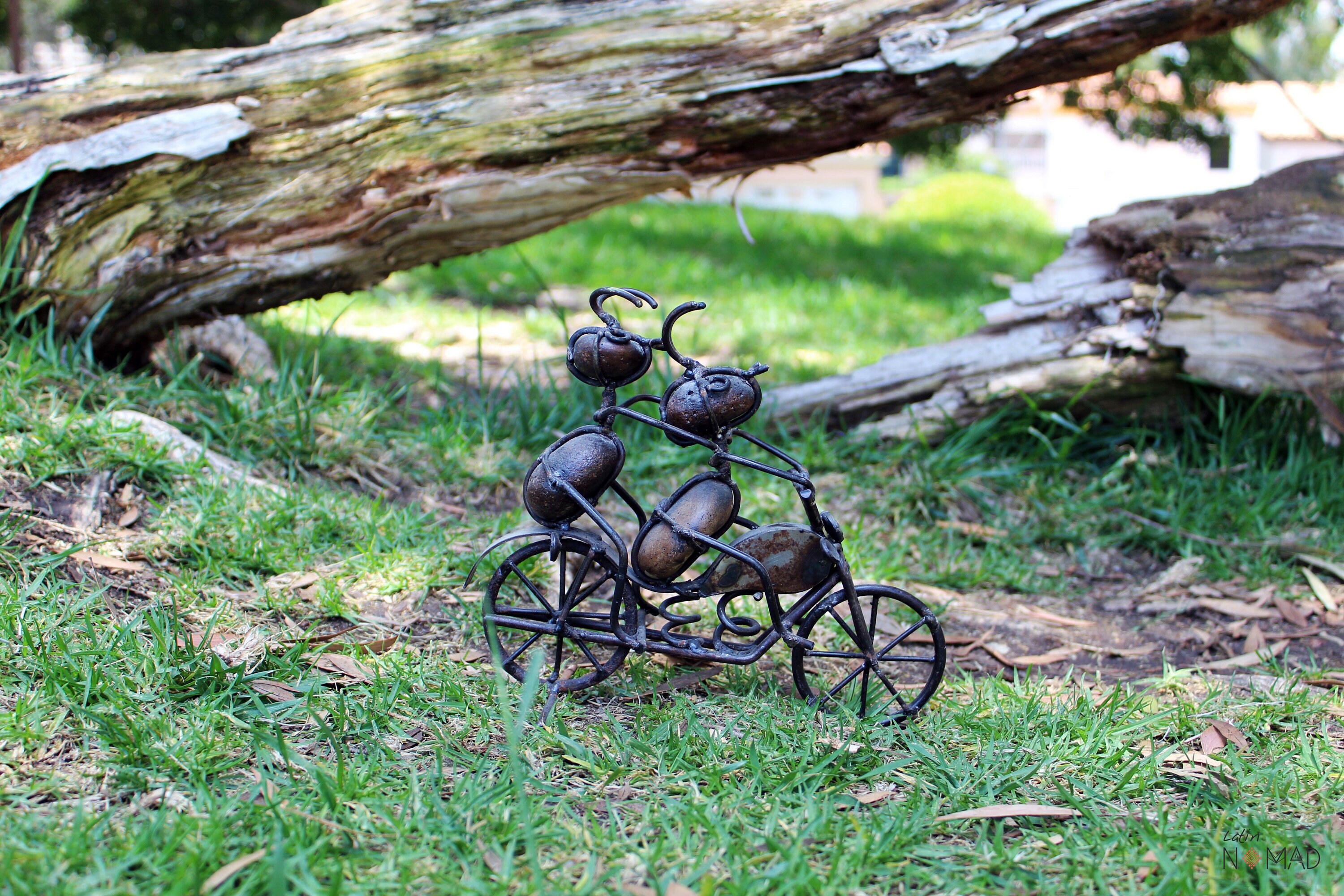 Harley Davidson Motorcycle Ant Couple Riders Patio and Garden Decor