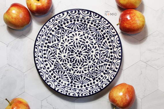 Decorative Round Wall Plate Medium Size: Modern Mexican - Etsy