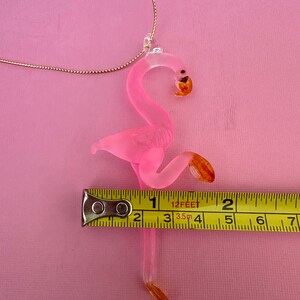 Pink Flamingo Handblown Glass Art, Rear-view Mirror Car Accessories - Etsy