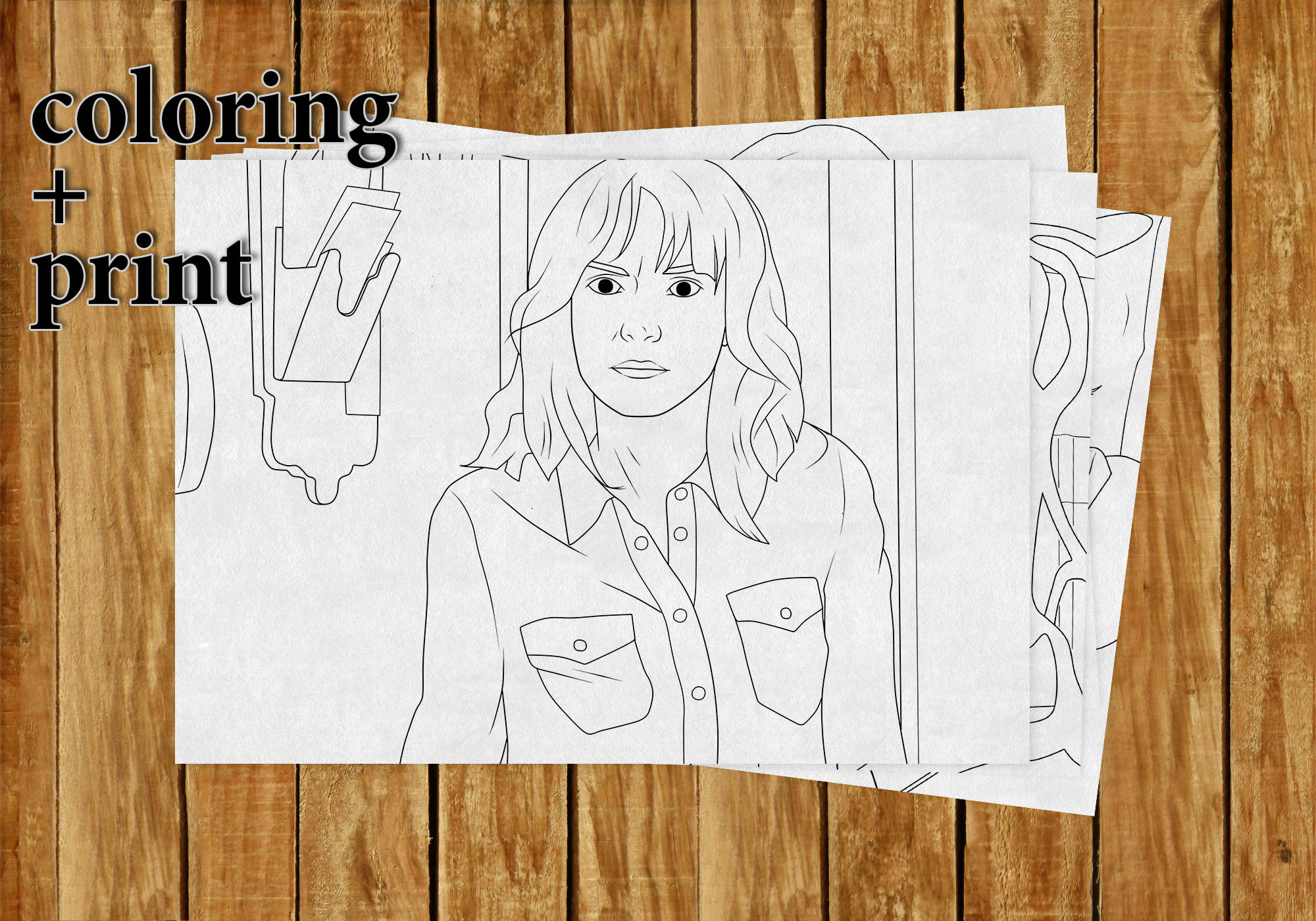 Eleven Stranger Things Coloring Pages