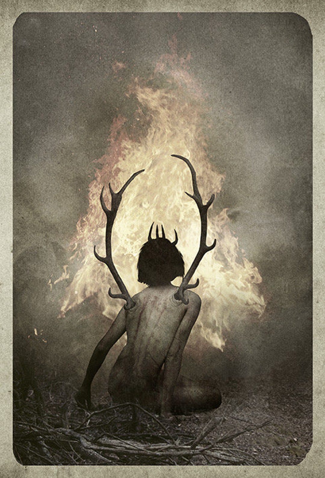 The Pyramid of Fire Giclee Print - Etsy