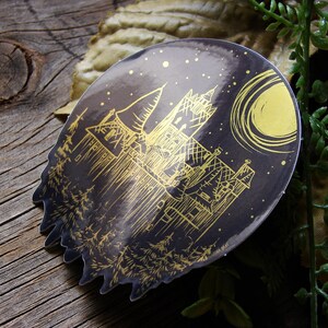 Dracula's Castle Sticker Vinyl Gold Horror Occult Vampire Goth Gothic ...