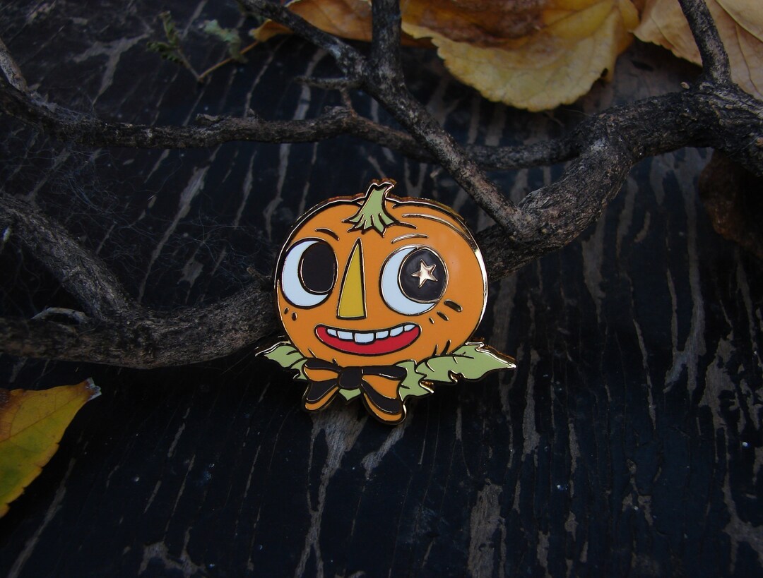 SECONDS Pumpkin Dandy Enamel Pin Halloween Jack O Lantern Victorian ...