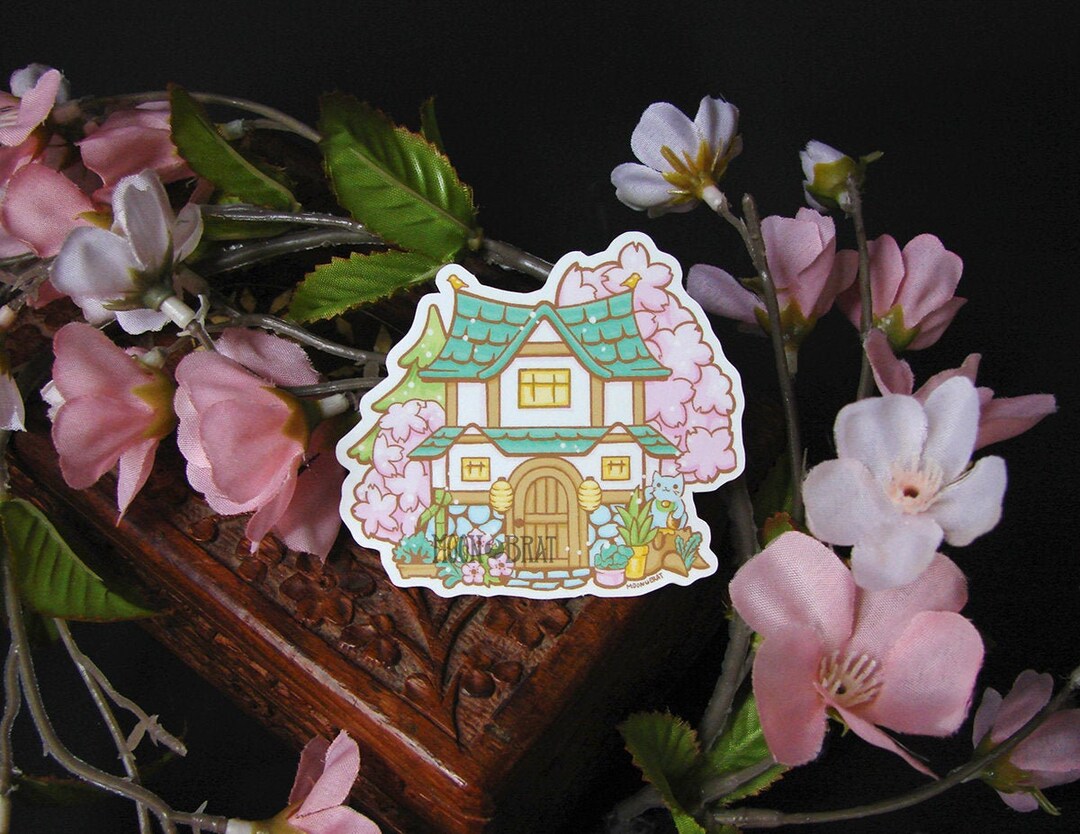 Pastel Animal Crossing Vinyl Sticker Zen House Video Game New Horizon ...
