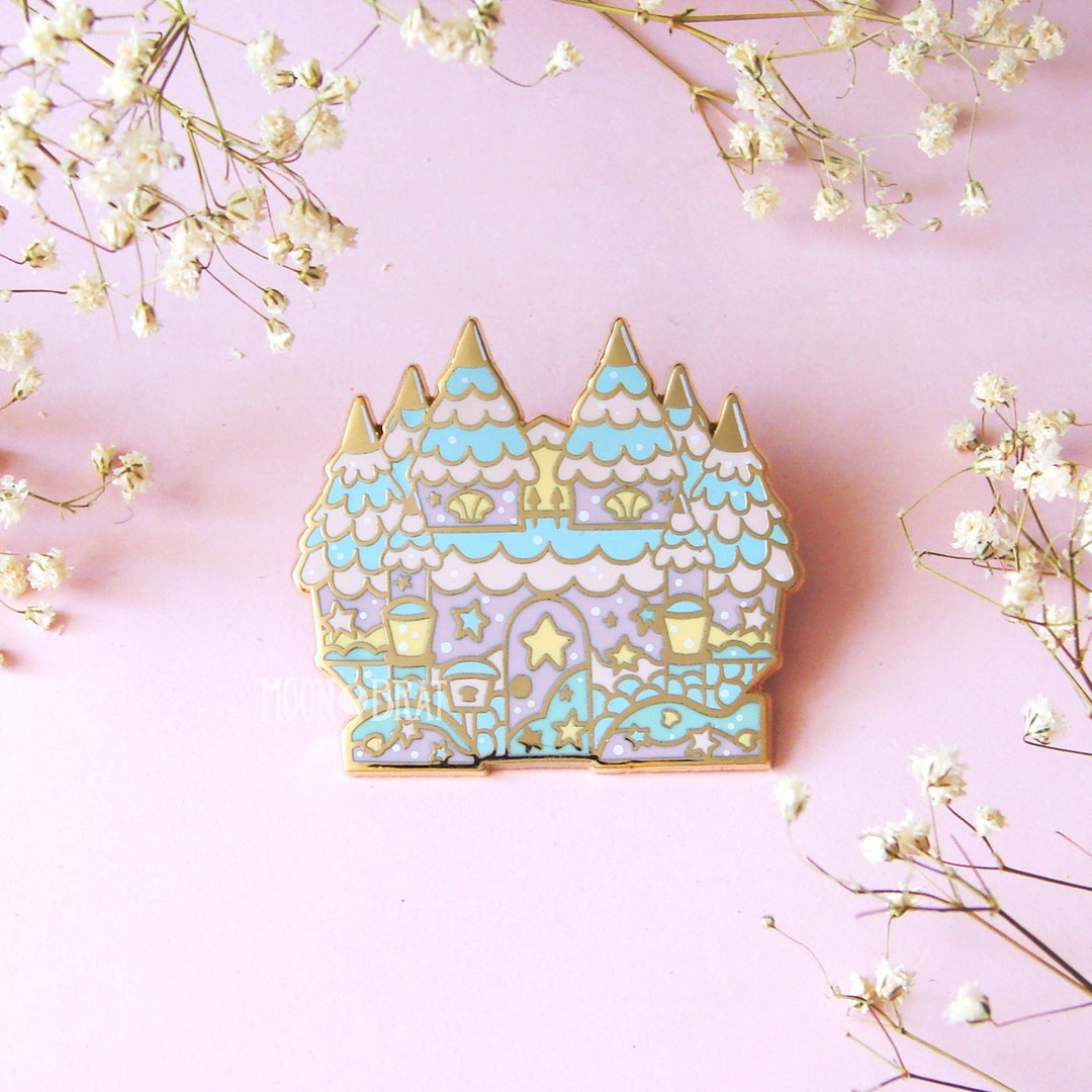 SECONDS Pastel Animal Crossing Enamel Pin Mermaid Castle Fantasy ...