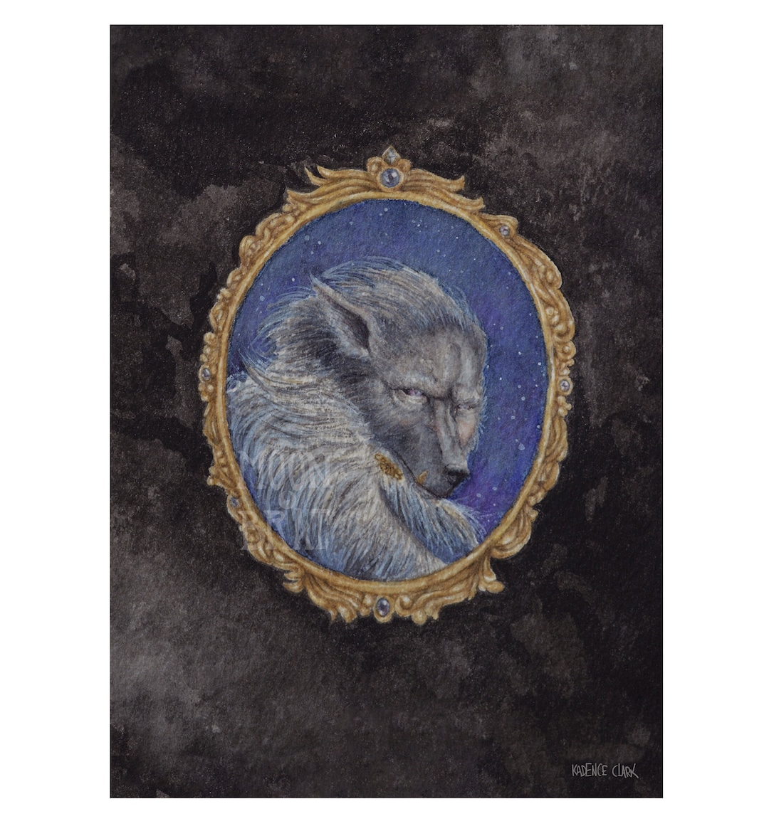 Blaidd Wolf Art Print 5 X 7 Watercolor Print Elden Ring From Software ...