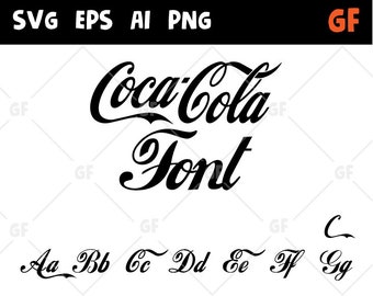Coca Cola Logo SVG EPS DXF Digital Download | Etsy