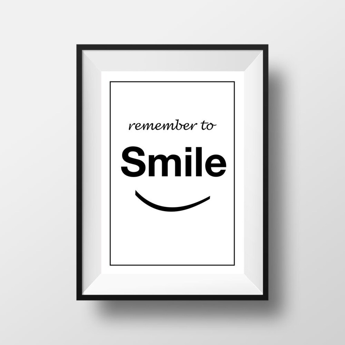 Remember to Smile, Poster, Printable Home Decor, Wall Art ...