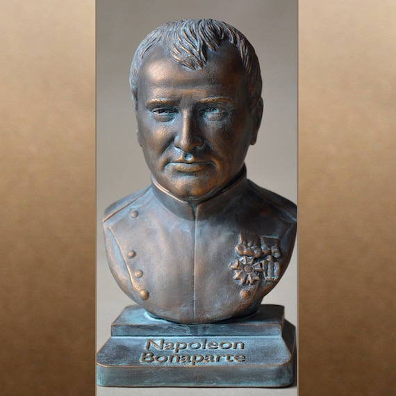Napoleon Bonaparte Bronze Metallic Effect Bust Figure - Etsy