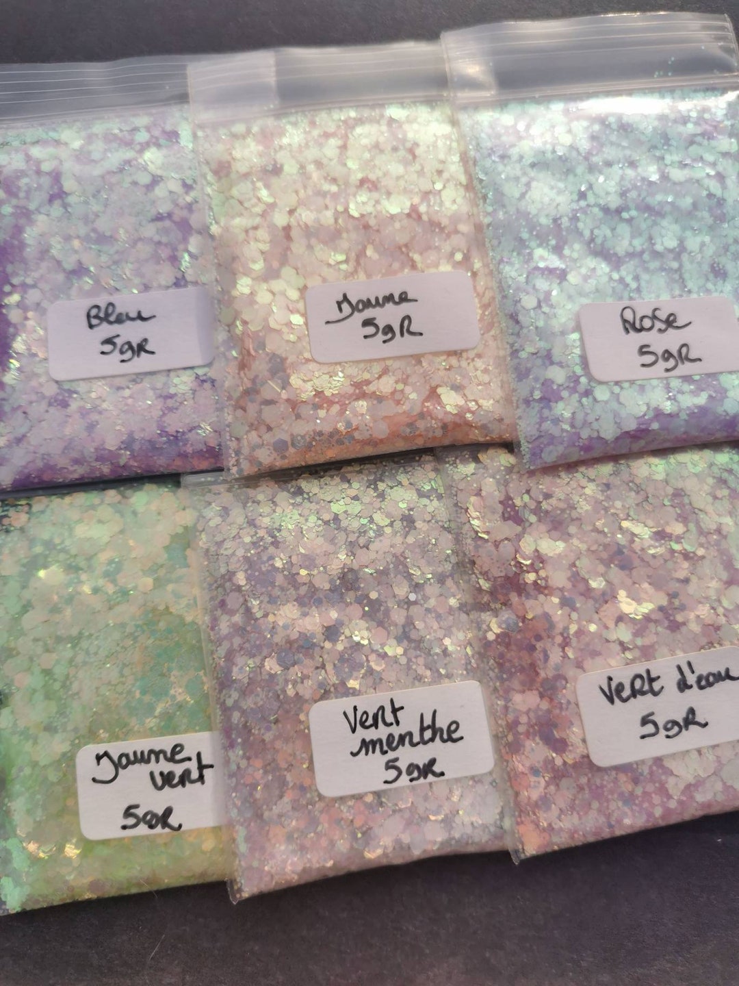 UV Glitter, Changes Colors in the Sun, Iridescent Hexagonal Chunky - Etsy