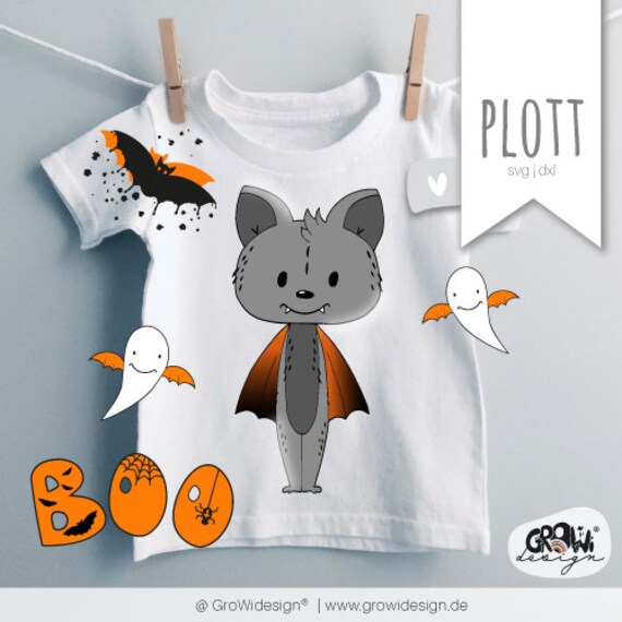 Plotterdatei Halloween Fledermaus Gespenst - Etsy.de