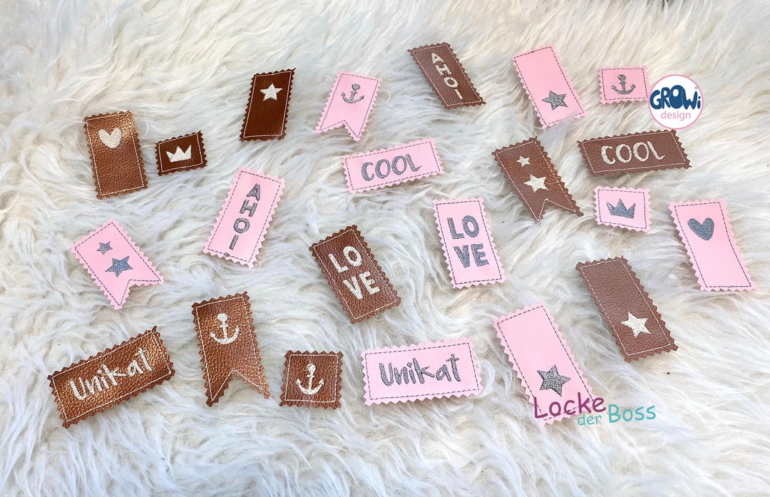 Stickdatei Aufnäher Patches Label - Etsy.de