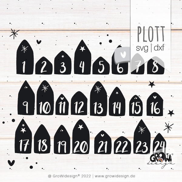 House Numbers Dxf - Etsy