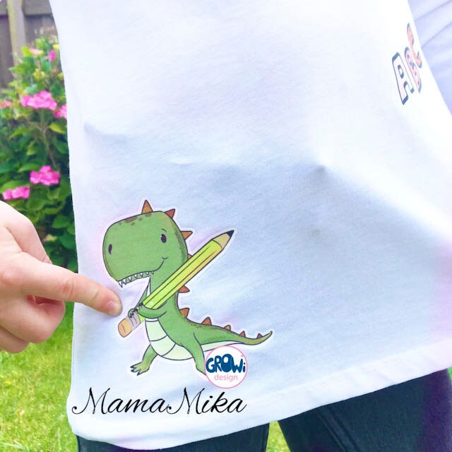 Plotterdatei DINO Schule - Etsy