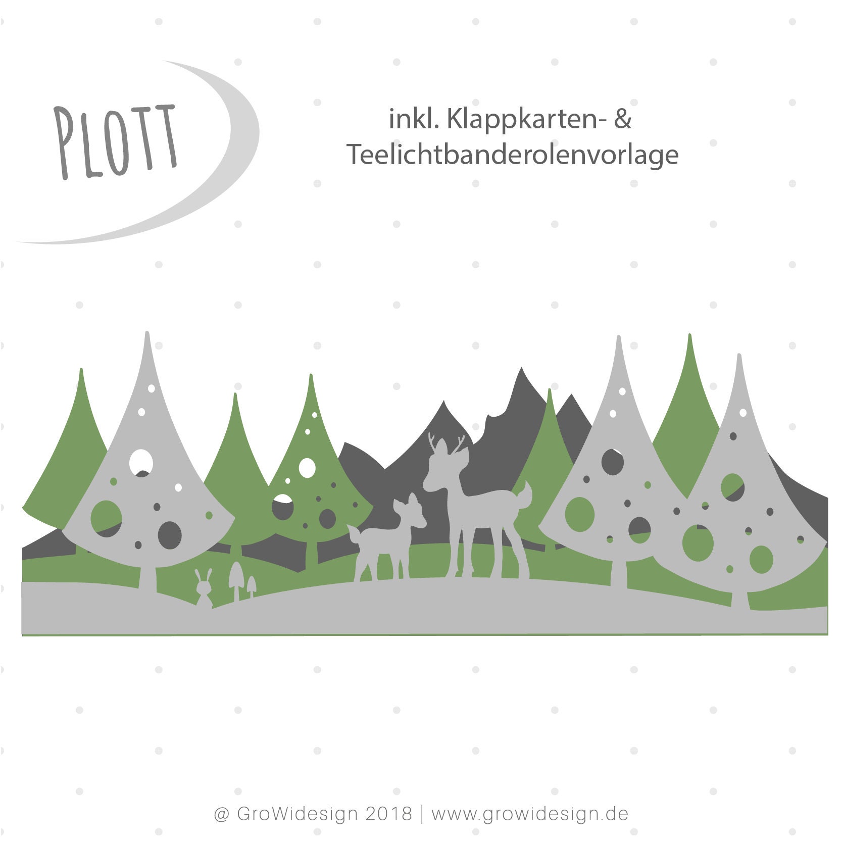Plotter File Winter Landscape Christmas Forest SVG - Etsy