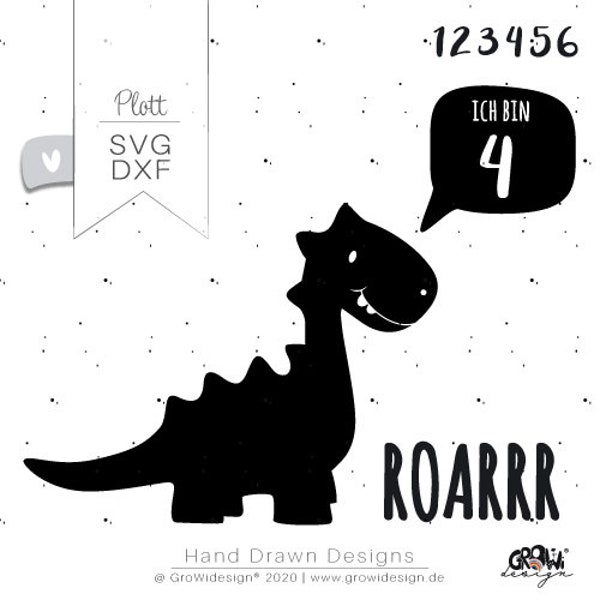 Plotterdatei dino geburtstag - Etsy.de