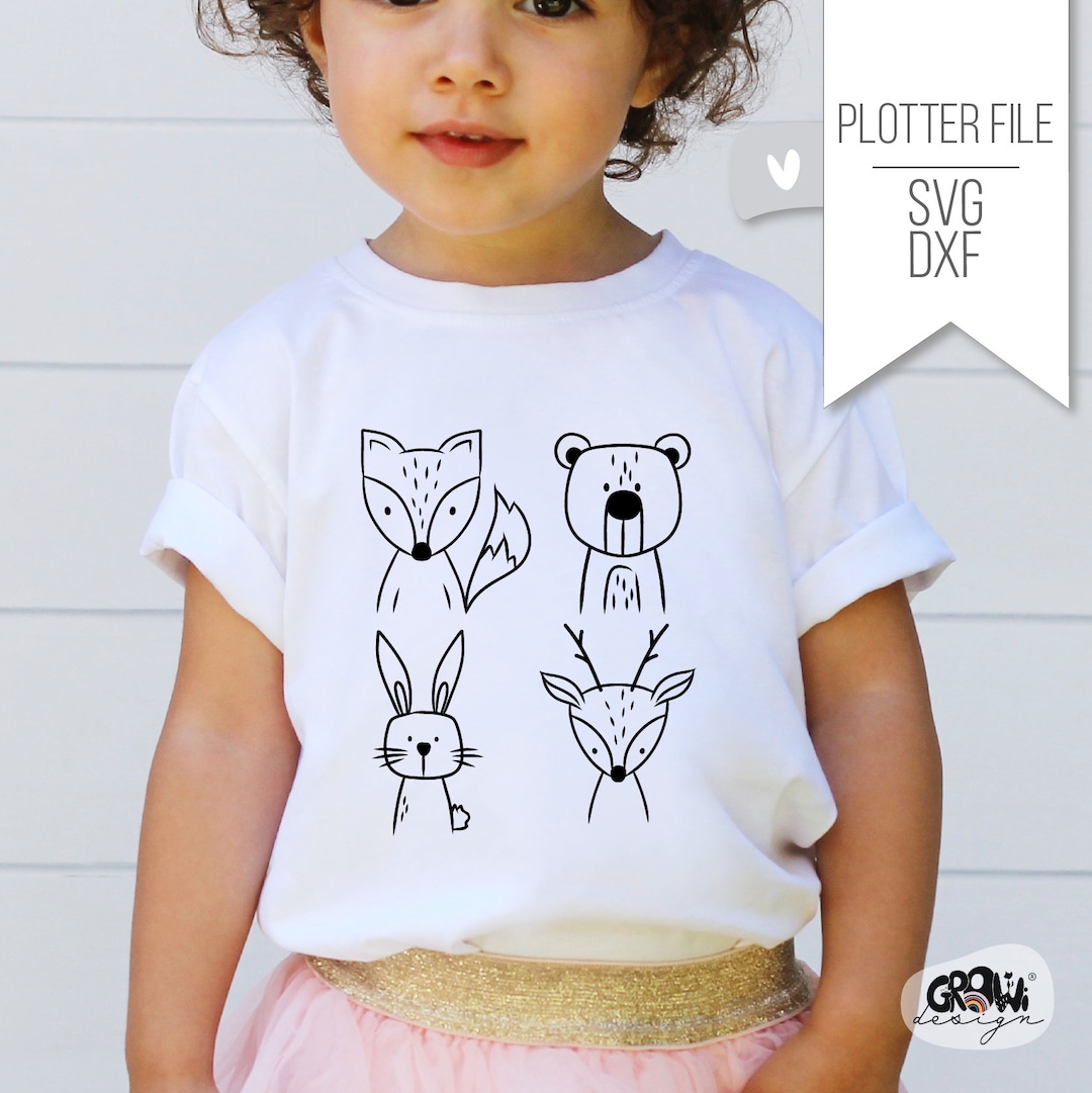 Plotter File Forest Animals Favorite Animals Svg Dxf - Etsy