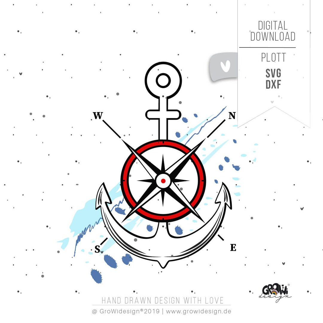 Plotter File ANCHOR SVG - Nautic Maritime - Etsy