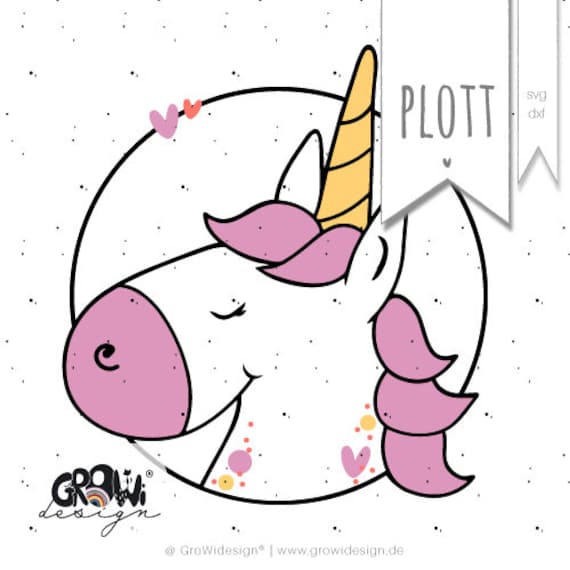 Plotterdatei Einhorn svg dxf - Etsy.de