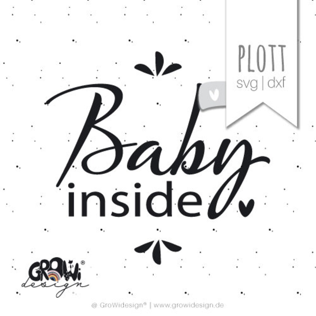 Baby Inside Svg Dxf Plotter File - Etsy