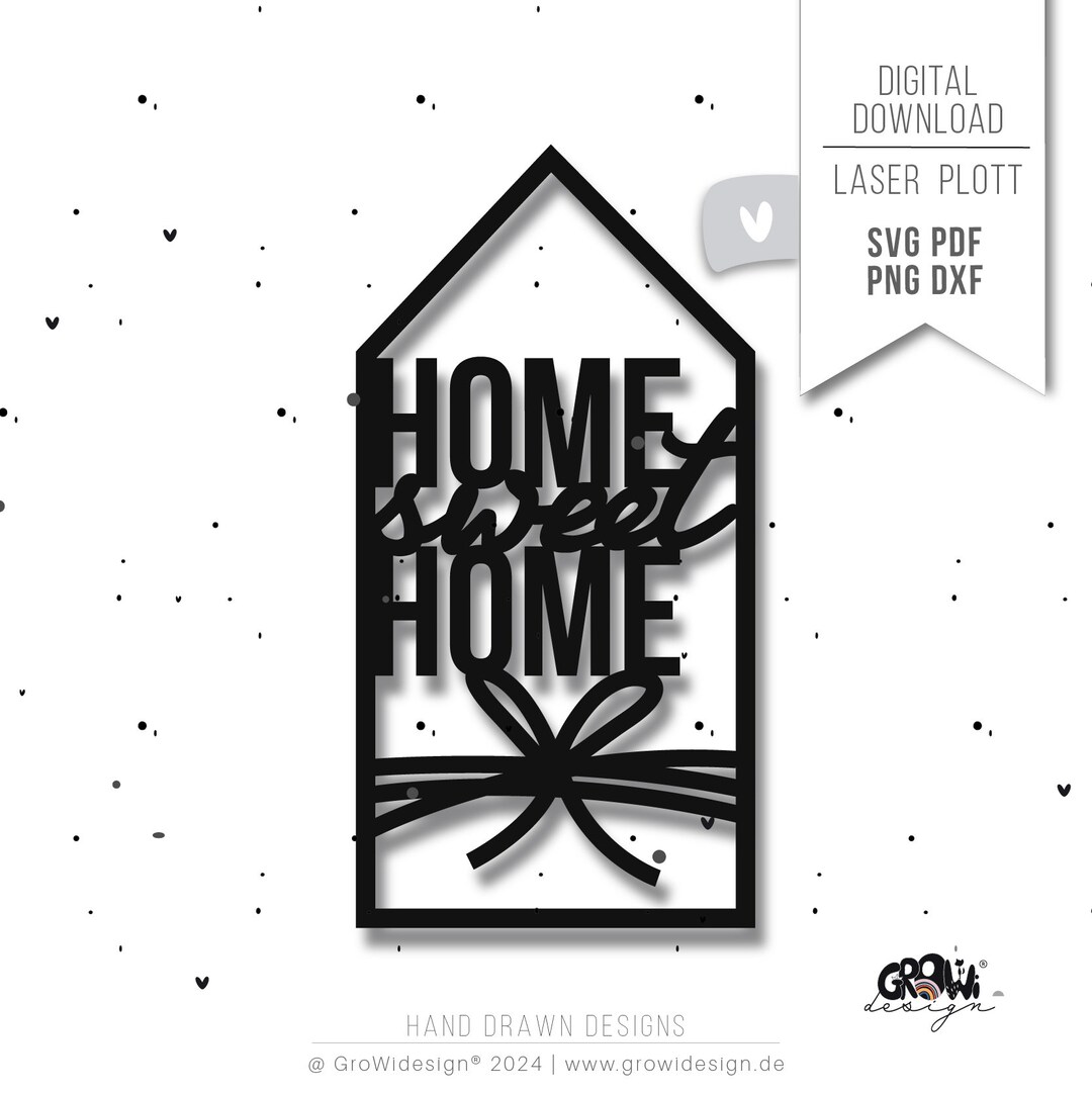 Lasercut SVG HOUSE Home Sweet Home - Etsy