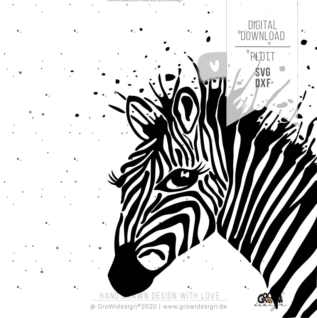 Plotter File Zebra Svg Dxf - Etsy