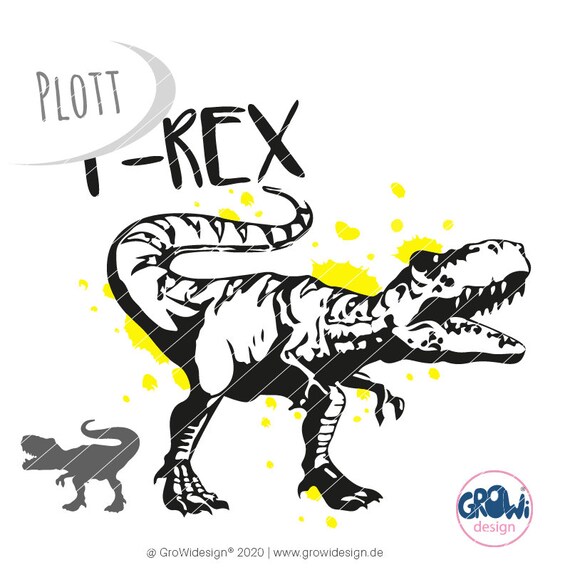 Plotter File T-REX Dino Svg Dxf | Etsy UK
