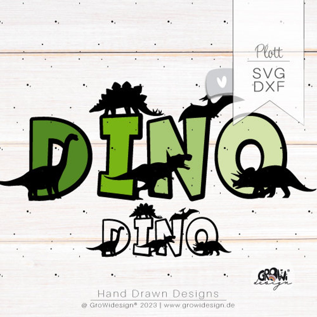 Plotterdatei DINO svg dxf - Etsy.de