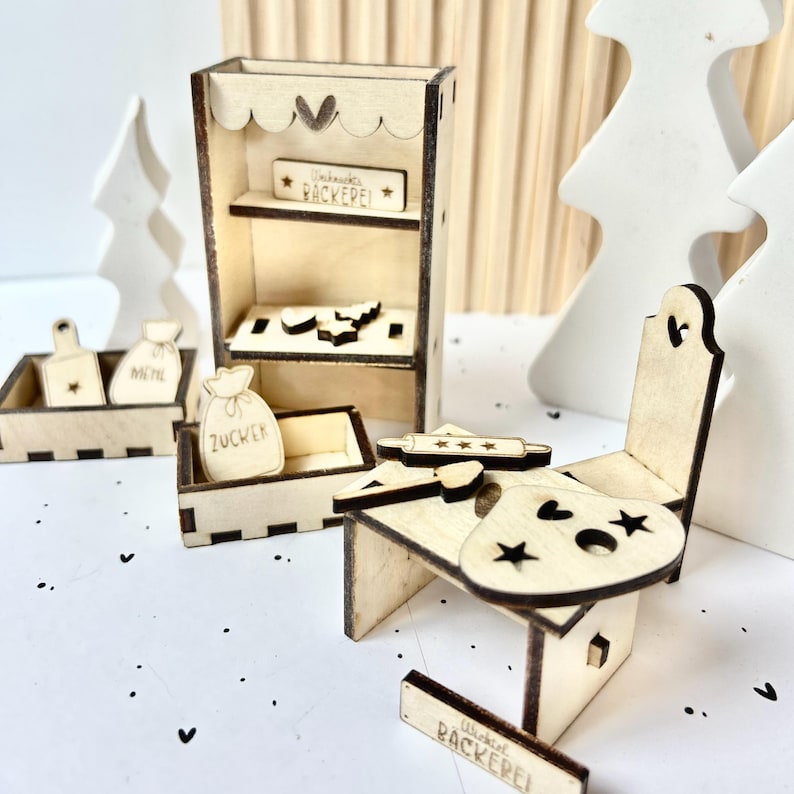 Laser File ELF BAKERY Svg - Accessories for Elf Door Christmas - Etsy UK