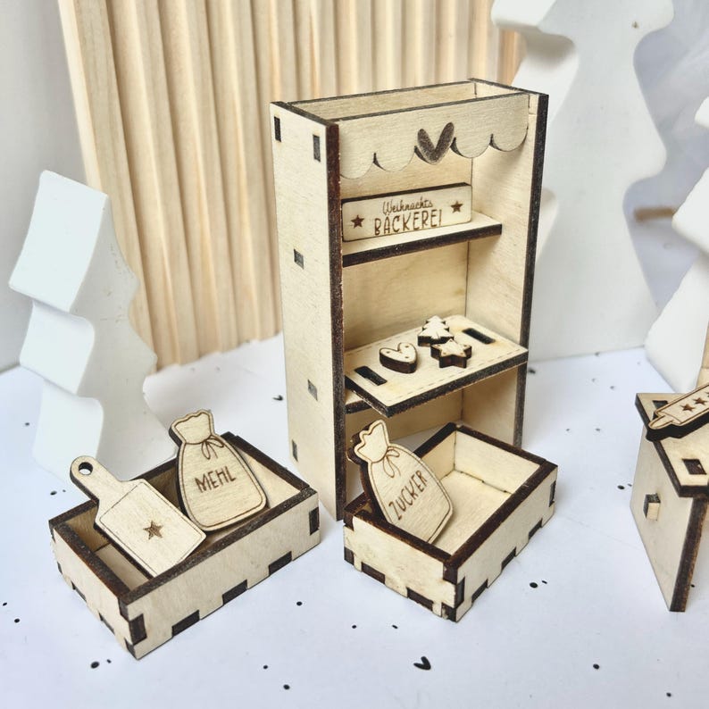 Laser File ELF BAKERY Svg - Accessories for Elf Door Christmas - Etsy UK