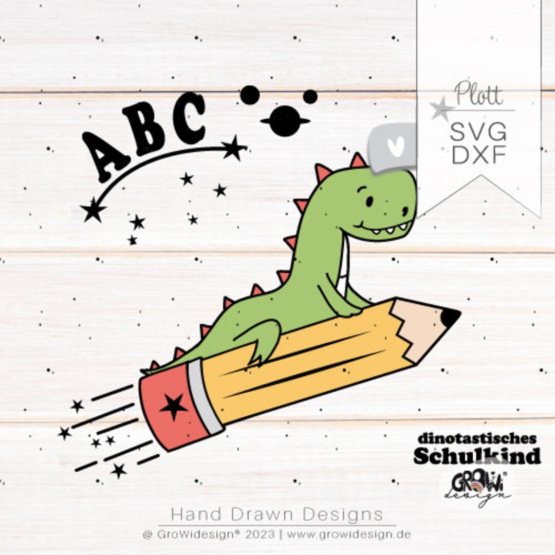 Plotter File DINO SCHOOL Svg Dxf - Etsy