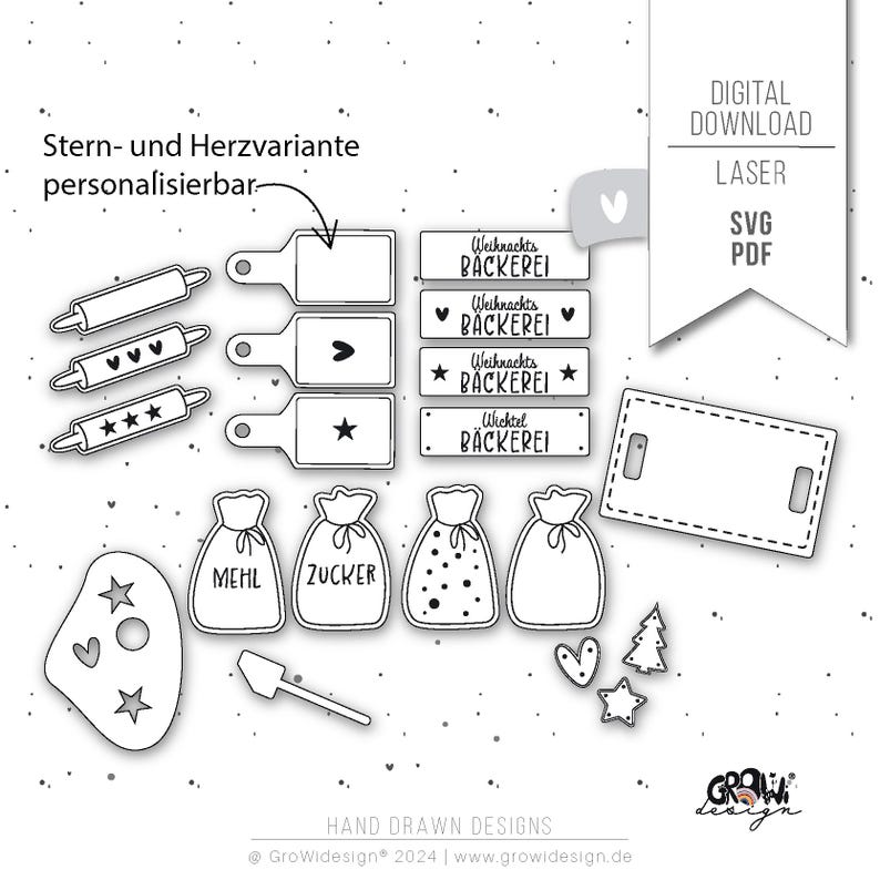 Laser File ELF BAKERY Svg - Accessories for Elf Door Christmas - Etsy UK