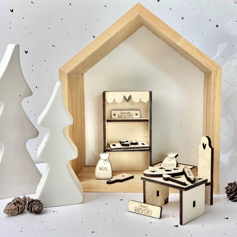 Laser File ELF BAKERY Svg - Accessories for Elf Door Christmas - Etsy UK