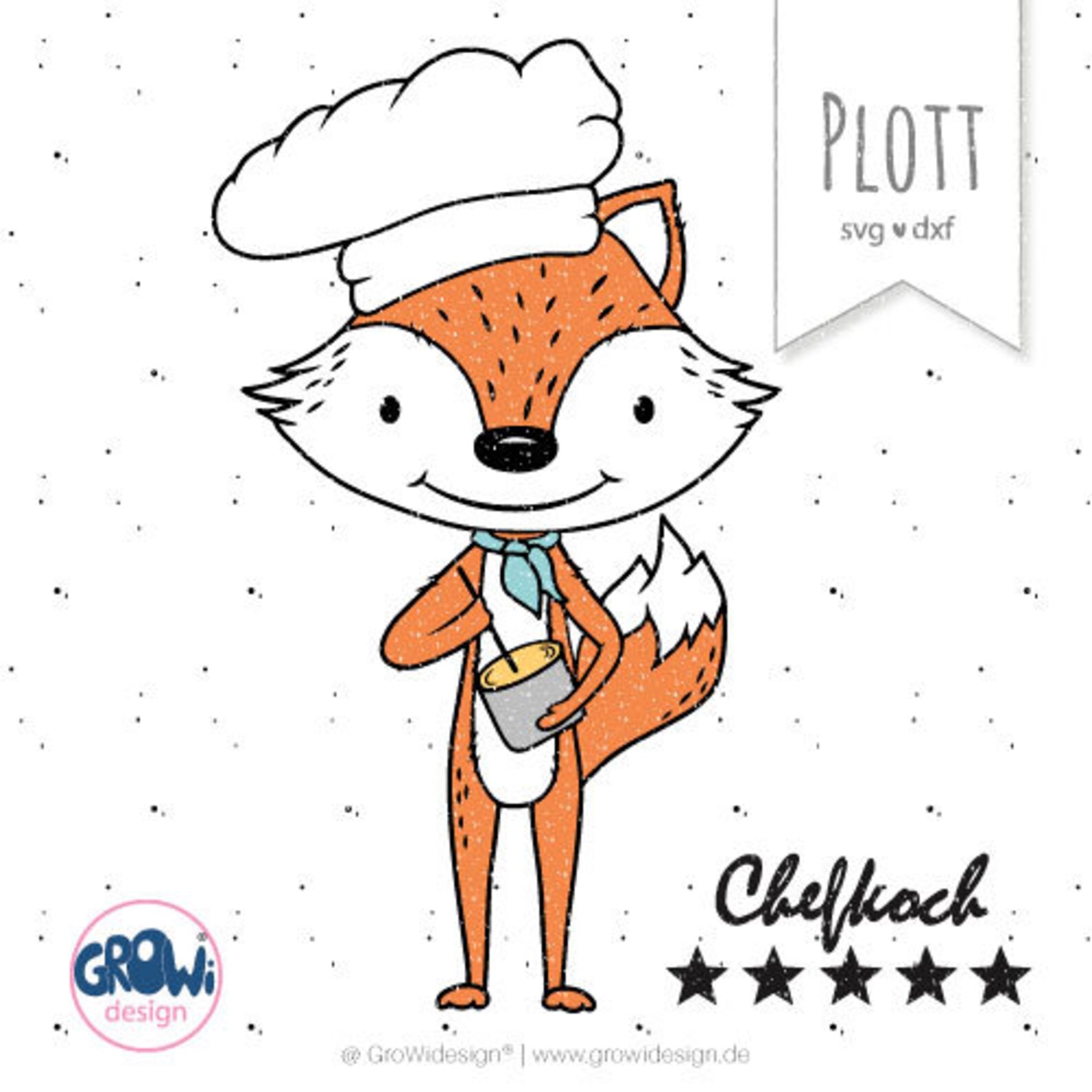 Plotterdatei Koch Fuchs svg dxf - Etsy Schweiz