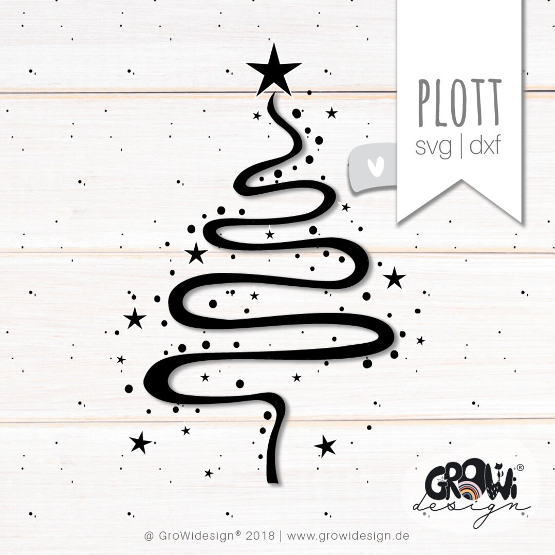 Plotterdatei Tannenbaum XMAS svg dxf - Etsy.de