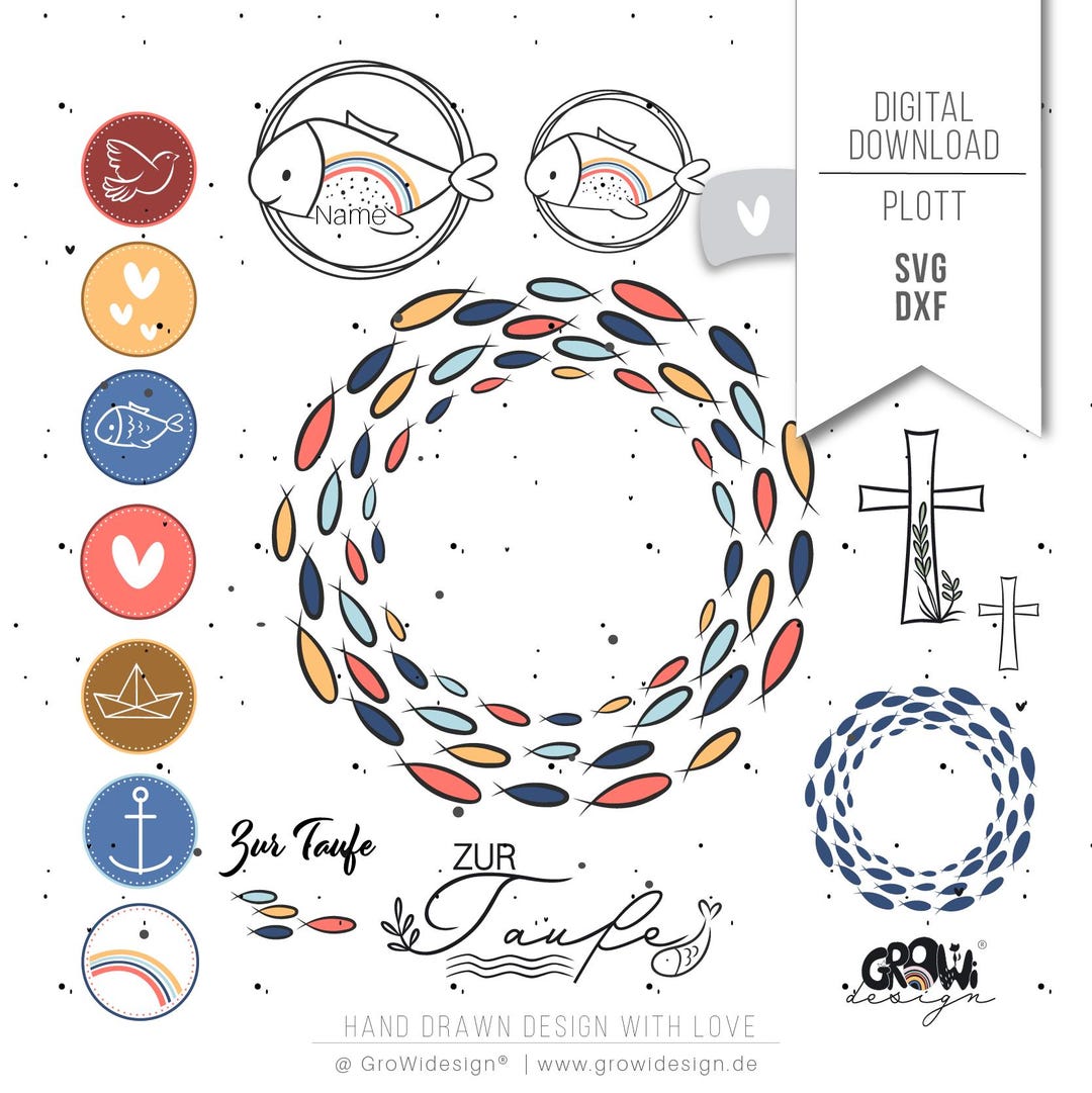 Plotter File BAPTISM Communion Confirmation Svg Dxf - Etsy