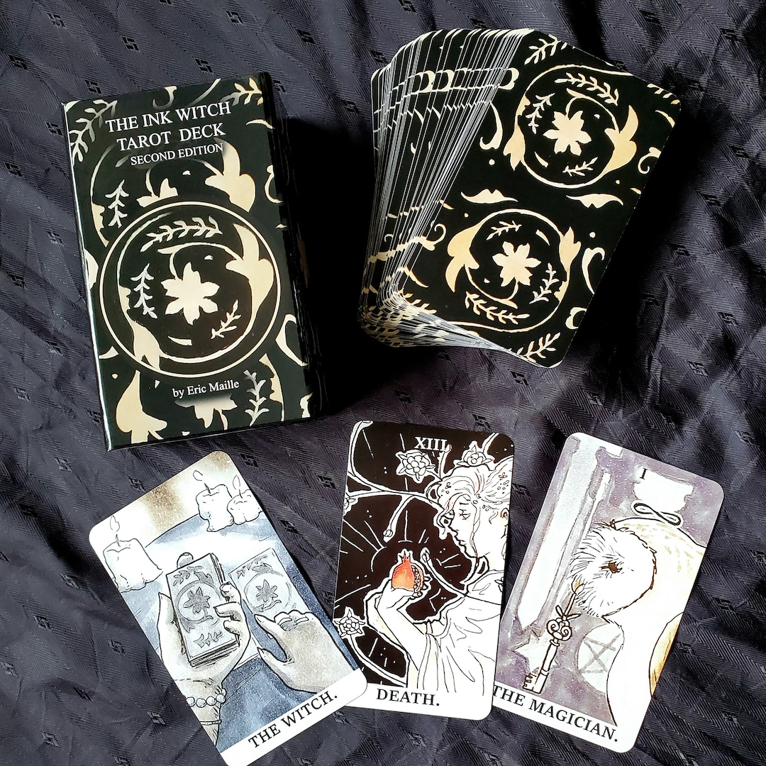 Ink Witch Tarot Deck - Second Edition Original Indie Tarot Deck - Etsy
