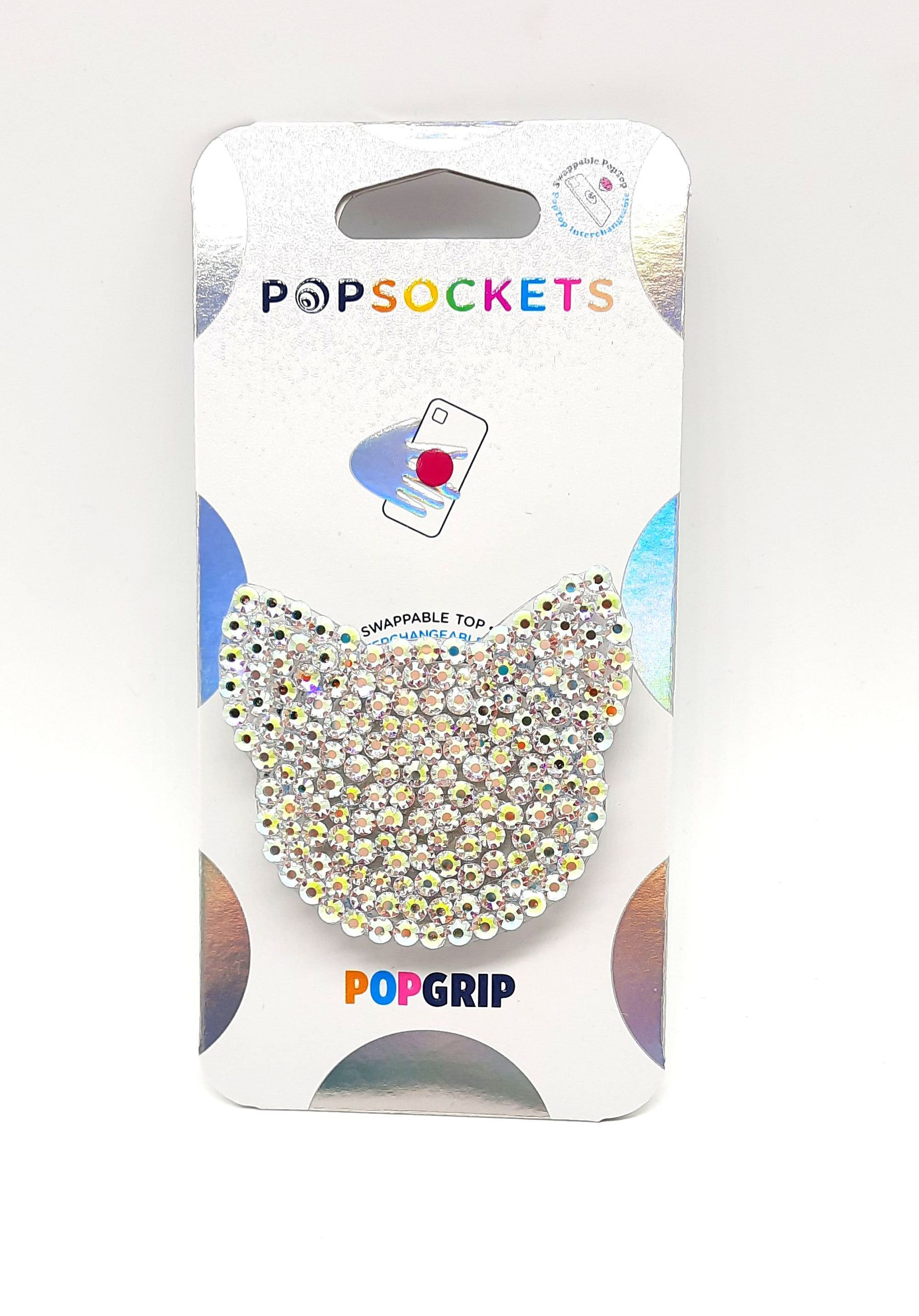 Swarovski Bling Cat Popsocket Made With Swarovski Crystals Popgrip - Etsy